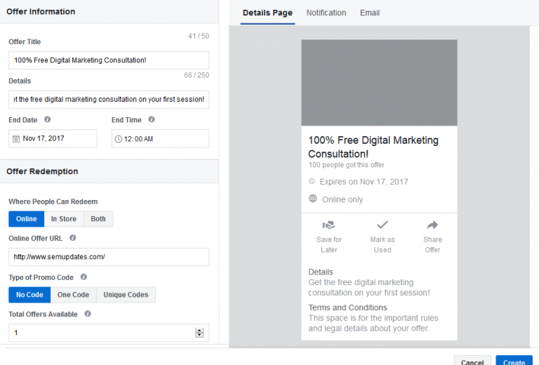 How to Create the Offer Ads in Facebook to Rule the Holiday Sale?